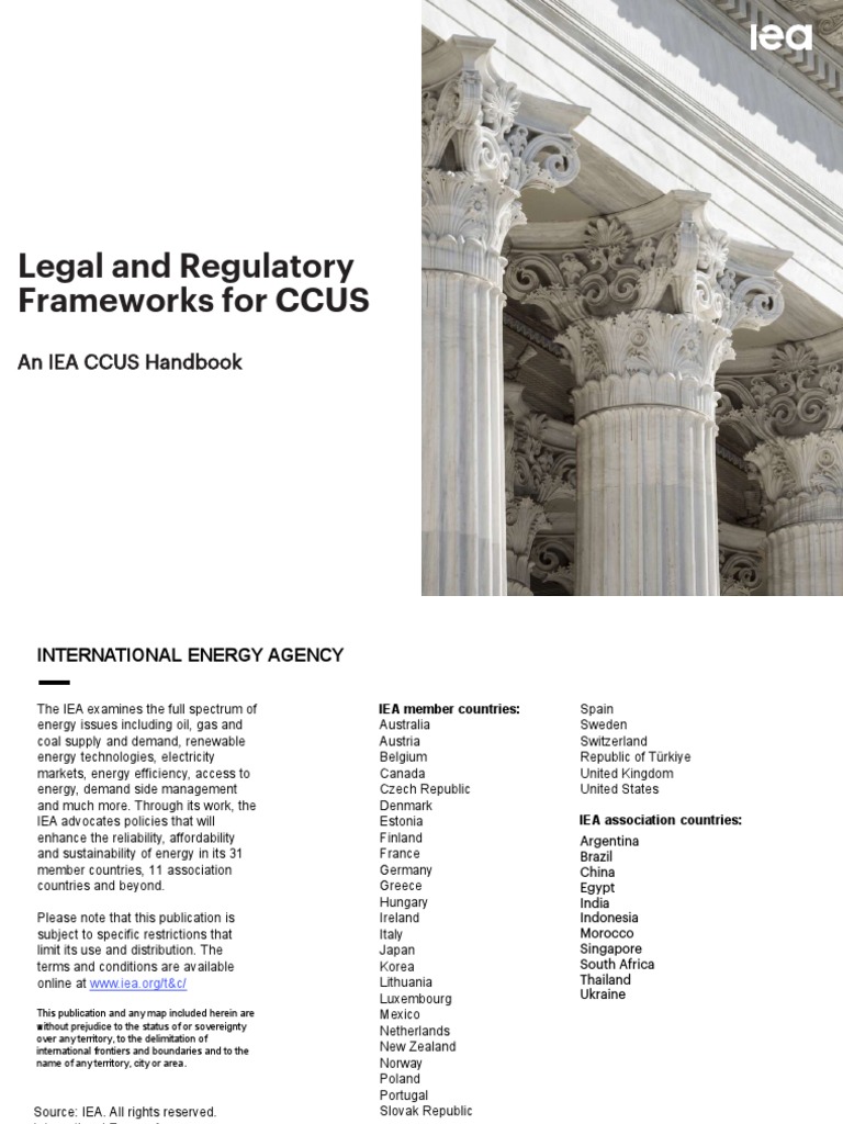 Legal and Regulatory Frameworks For CCUS: An IEA CCUS Handbook | PDF ...