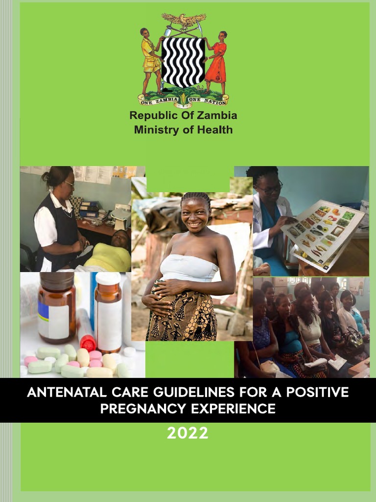 Zambia ANC Guidelines 2022 - Print Ready | PDF | Midwife | Pregnancy