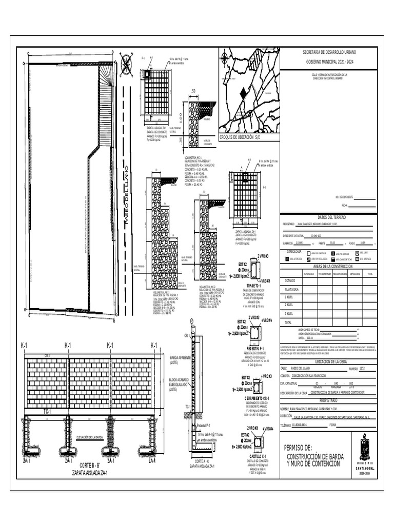 Croquis Muro Contension Sf-Model | PDF | Diseño arquitectonico ...