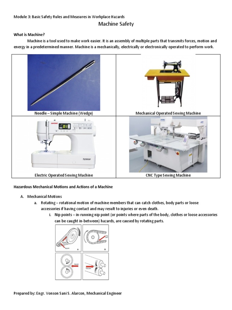Module 3 - Machine Safety | PDF | Machines | Mechanical Engineering