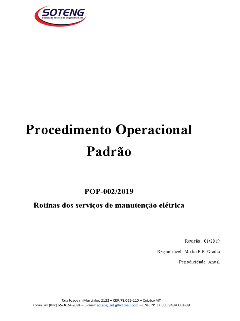 Pop - 002-2019 - Área Energisada | PDF | Capacete | Engenharia