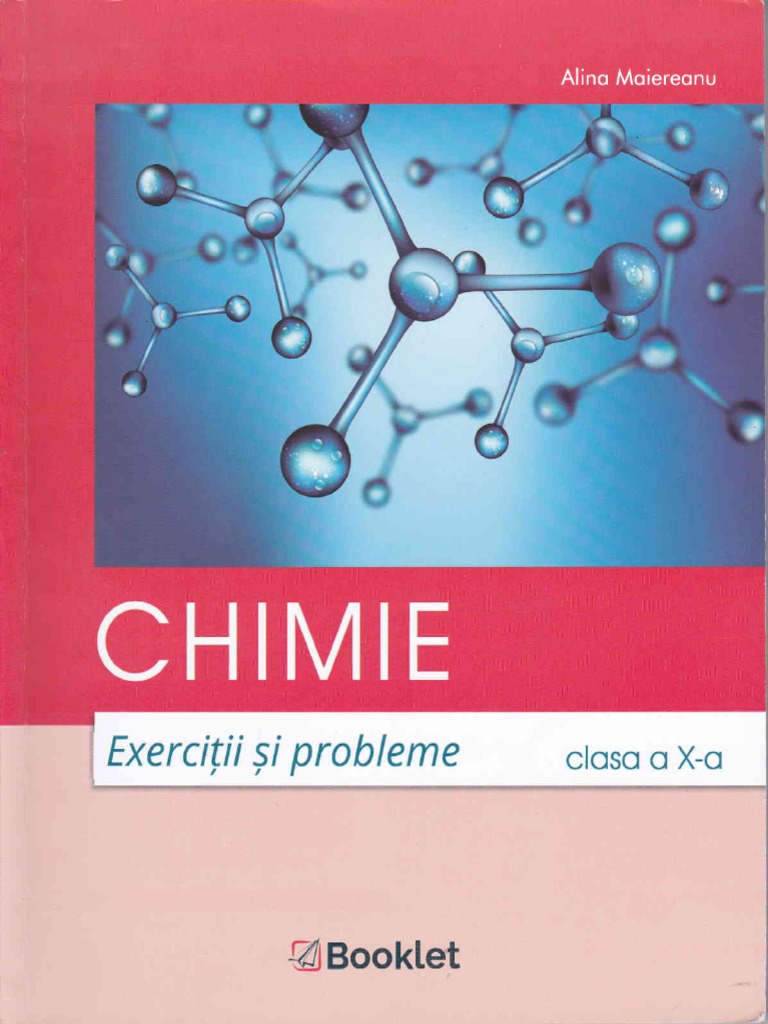 Chimie Booklet Clasa A X A | PDF