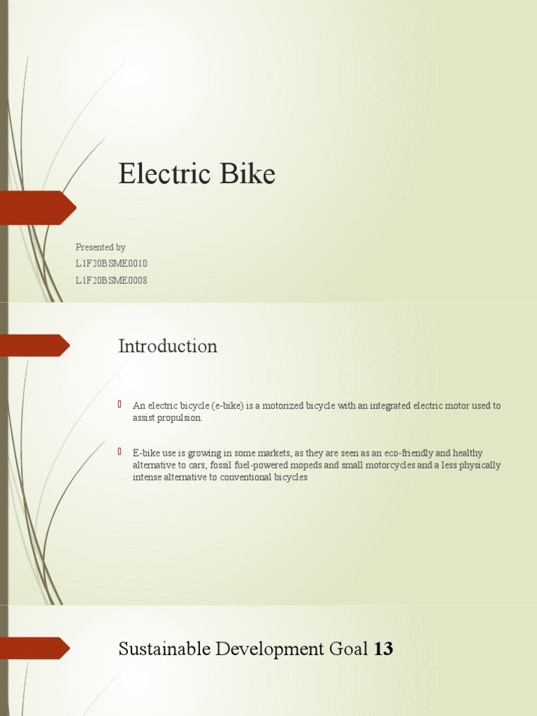 Electric Bike | PDF