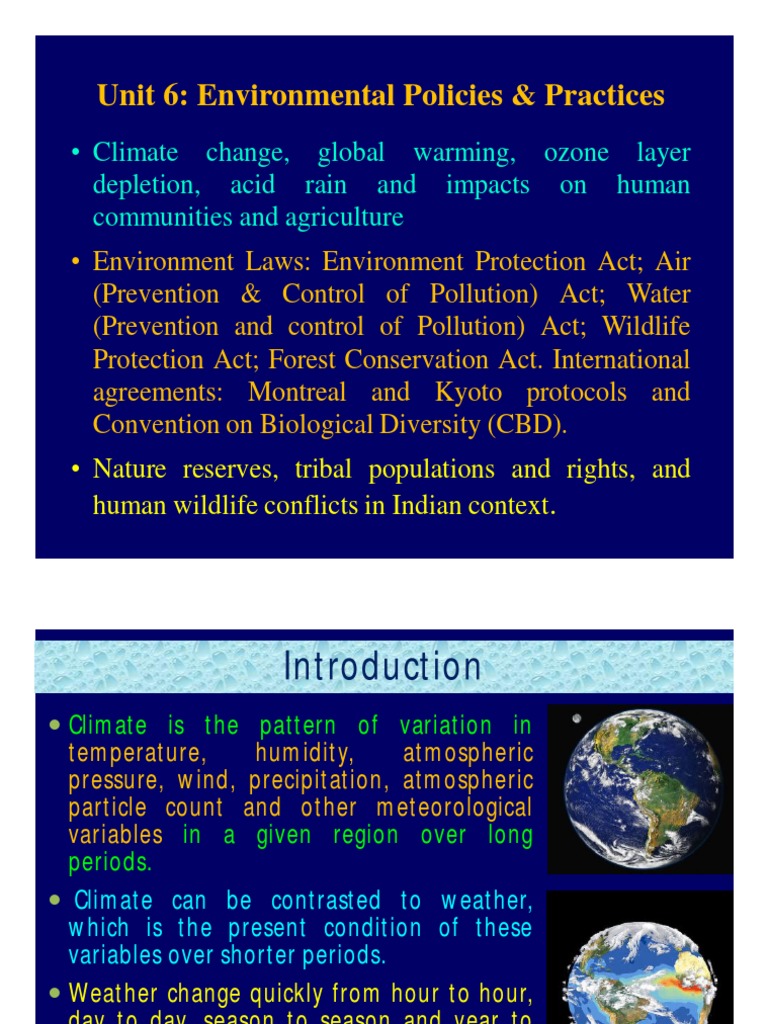 Environmental Policies & Practices | PDF | Climate Change | United ...
