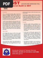 GST Audit Notice - Form ADT-01 | PDF