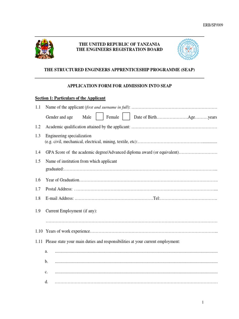 Seap - Application Form Reviewed | PDF | Diploma | Academic Degree