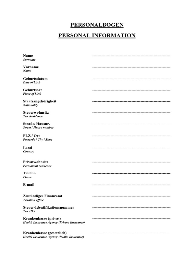 Personal Bogen | PDF