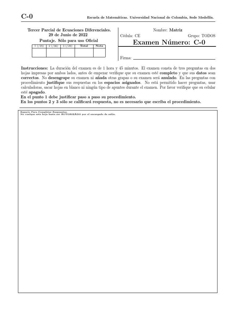 Tema C | PDF | Valores propios y vectores propios | Ecuaciones