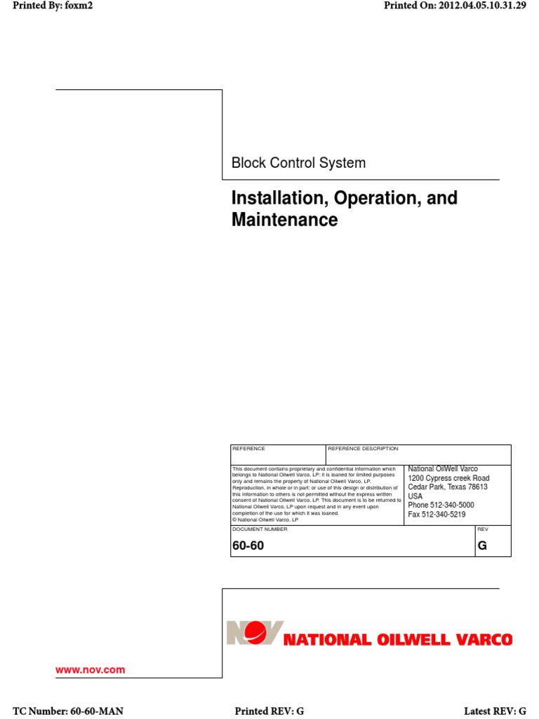 Block Control System使用说明书 | PDF | Data Acquisition | Brake
