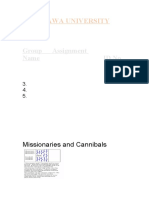Missionaries and Cannibals Problem | PDF