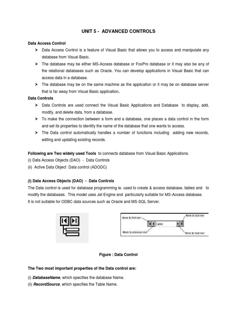 VB Unit 5 Notes | PDF | Microsoft Access | Databases VB Unit 5 Notes | PDF | Microsoft Access | Databases