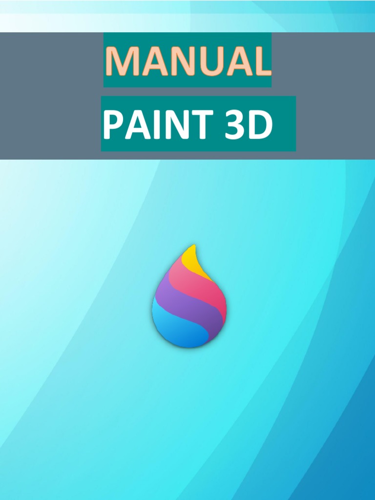 Manual - Paint 3D-Morales | PDF | Windows 10 | Microsoft Windows
