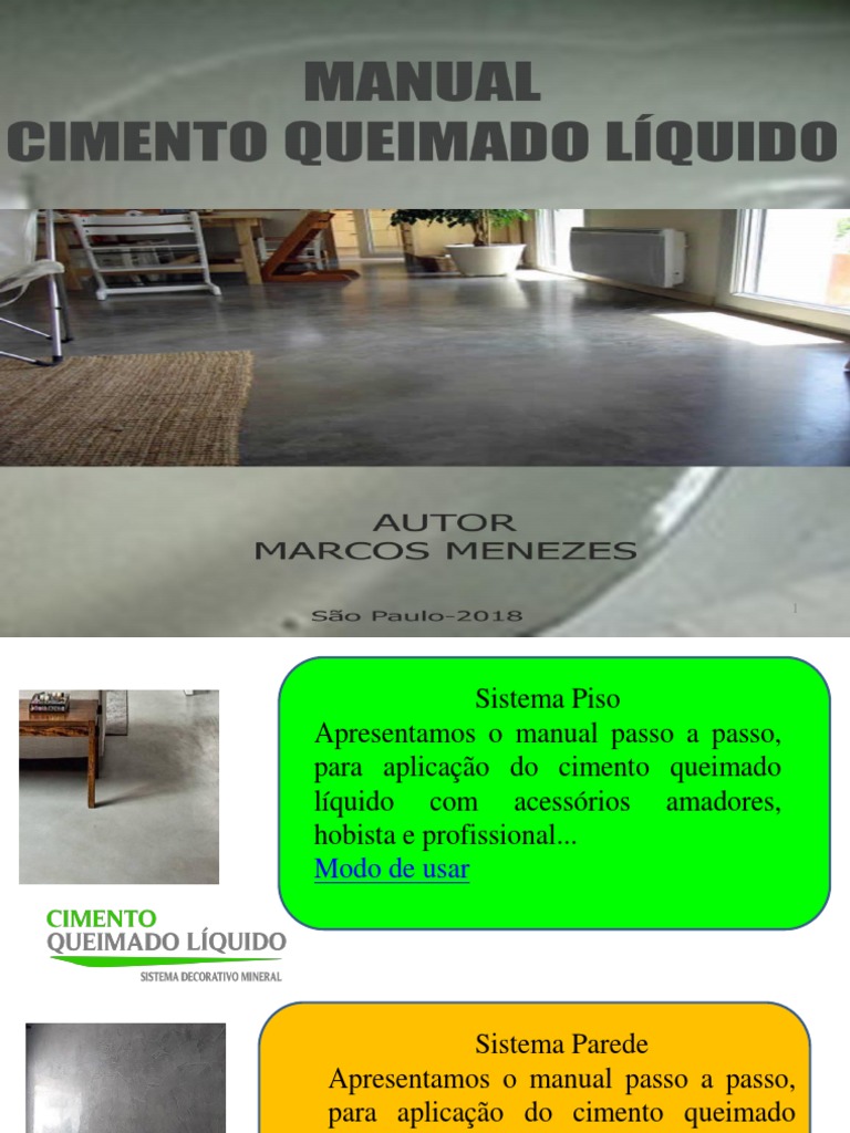 Manual Cimento Queimado 30 11 2019 Pdf Argamassa Alvenaria Cimento