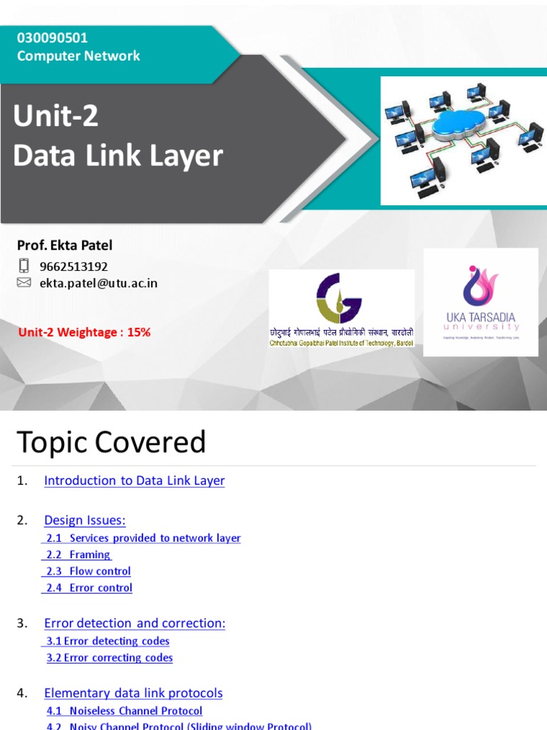 Computer Network - Unit-2 - Data - Link - Layer | PDF | Error Detection And Correction ...