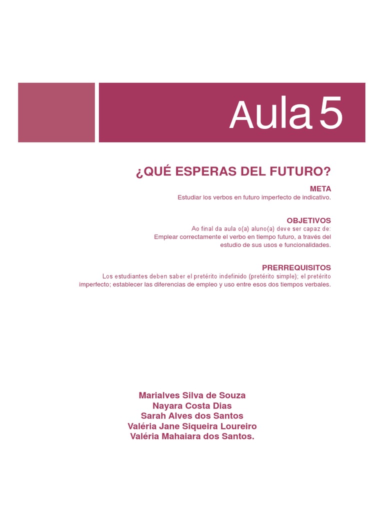 El Futuro | PDF | Verbo | Lingüística