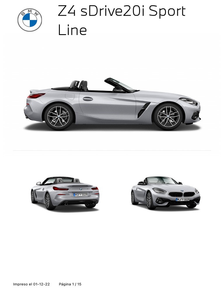 Un análisis detallado de las características y especificaciones del BMW Z4 sDrive20i Sport Line ...