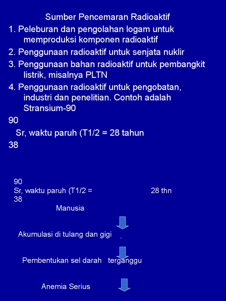 Sumber dan Dampak Pencemaran Radioaktif | PDF | Sains & Matematika