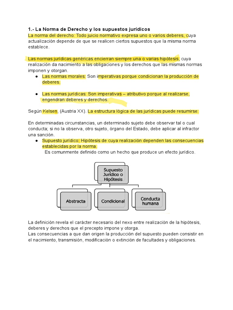 Supuestos y Hechos Jurídicos. | PDF | Justicia | Crimen y violencia