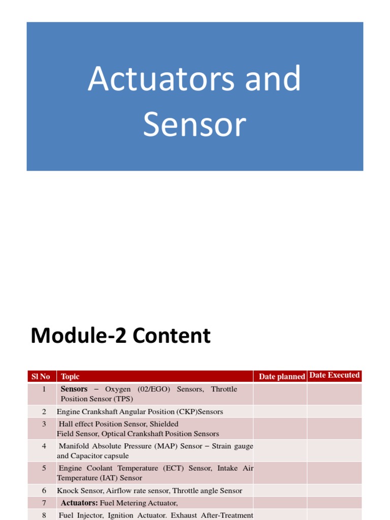 Module 2 Automotive Electronics | PDF | Fuel Injection | Throttle