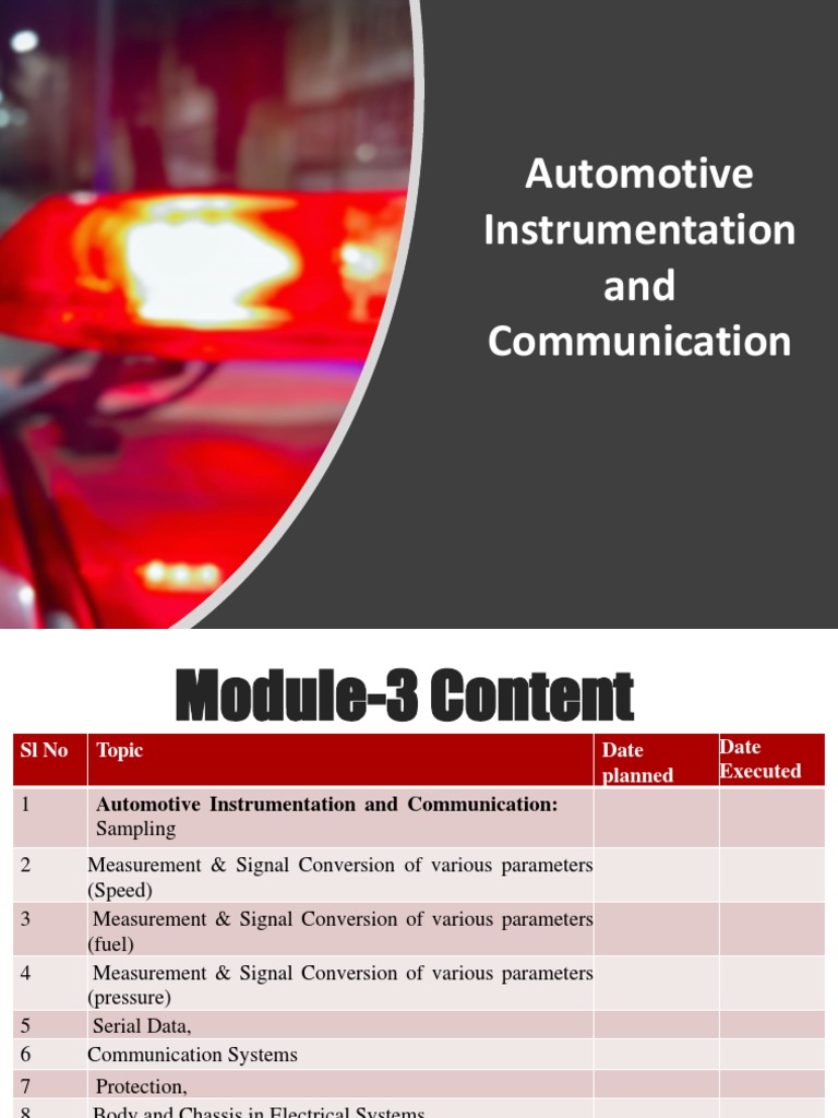 Automotive Instrumentation and Communication Module | PDF | Global ...