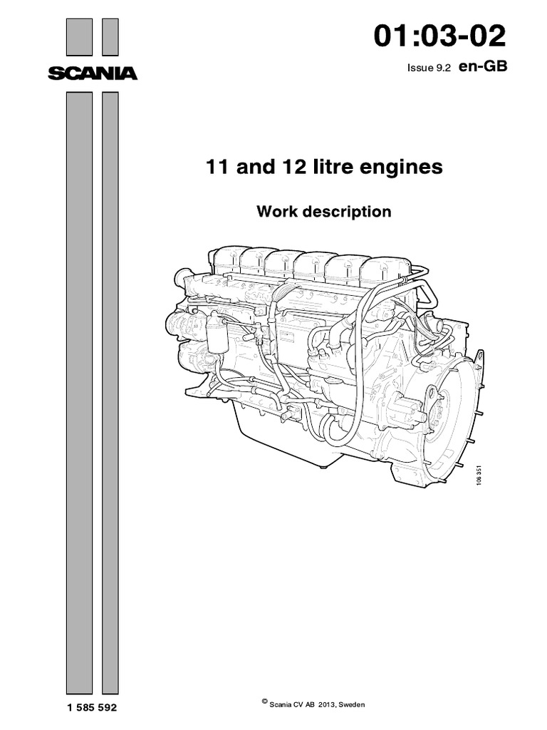 Scania 11 and 12 Litre Engines Workshop Manual | PDF
