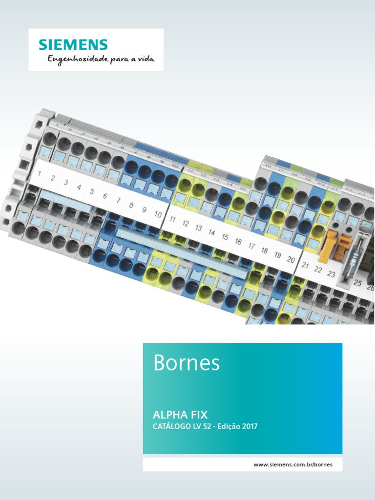 Catalogo de Bornes PT Siemens | PDF | Condutor elétrico | Parafuso