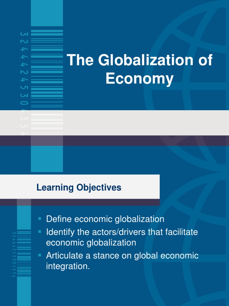 2.3.1. Lesson - The Globalization of Economy | PDF | World Systems Theory | Globalization