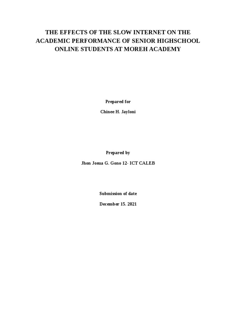 EAPP SURVEY REPORT. Gono Jhon Josua G. 12 ICT CALEB | PDF | Survey ...