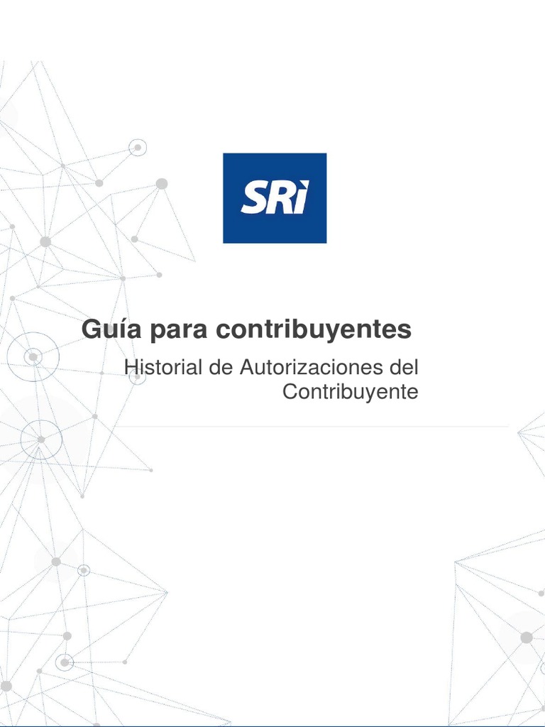 Guía para El Contribuyente - Historial Autorizaciones | PDF | Código QR | Internet