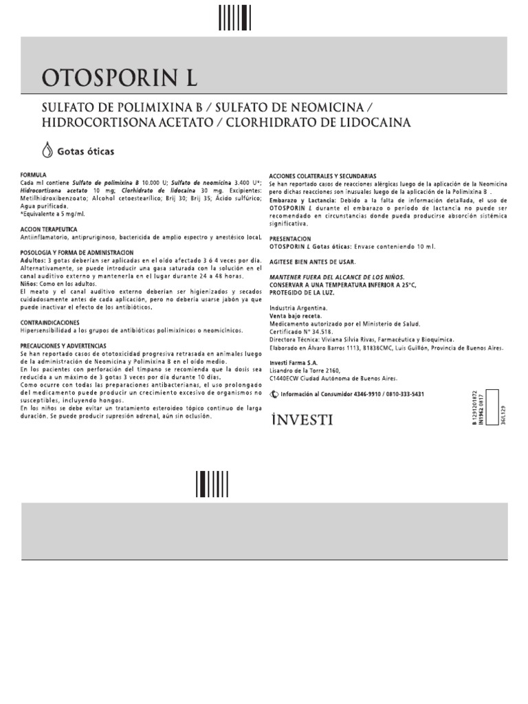 P Otosporin L | PDF