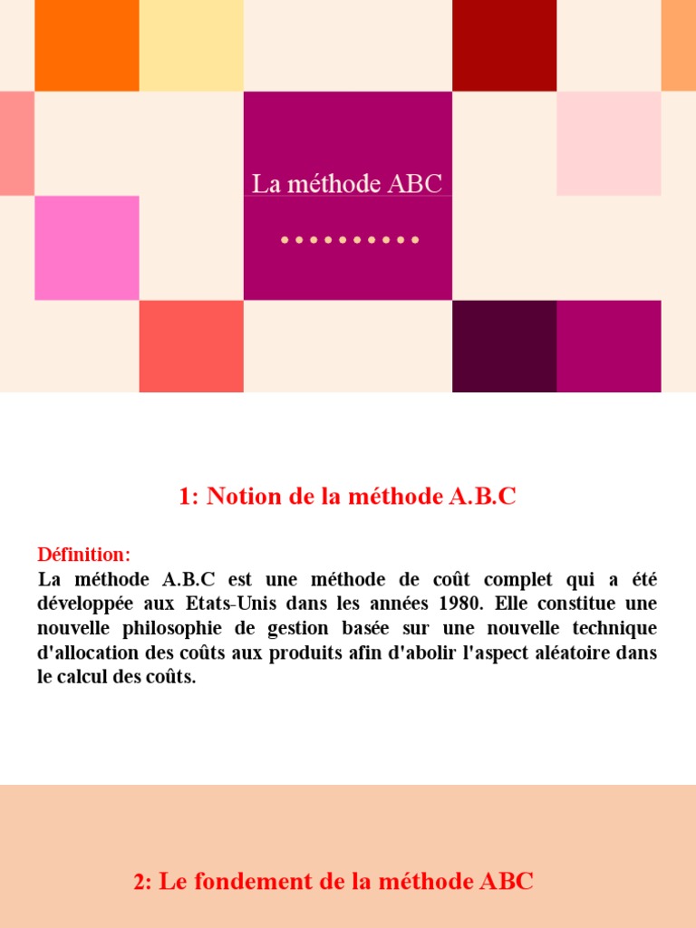 La Méthode ABC | PDF | Sous-traitance | Économie