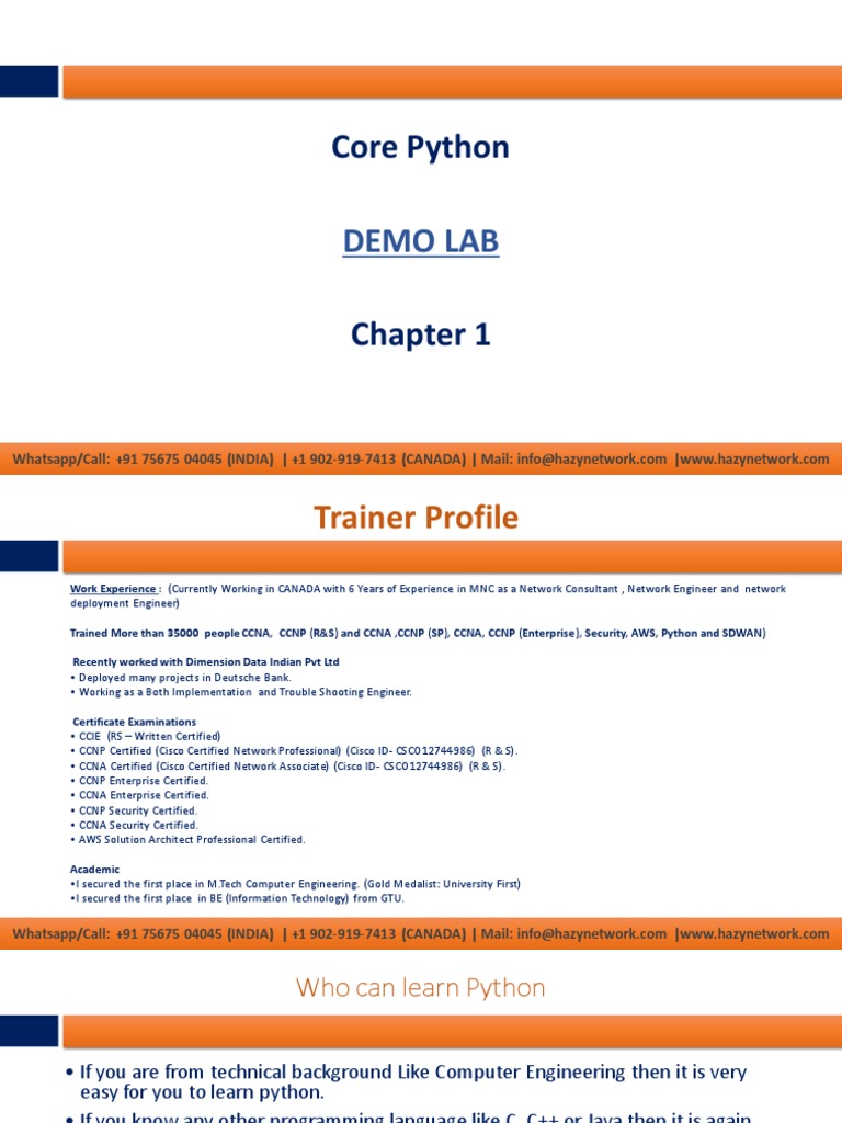 Demo Lab Python Variable Pdf Python Programming Language Object Oriented Programming