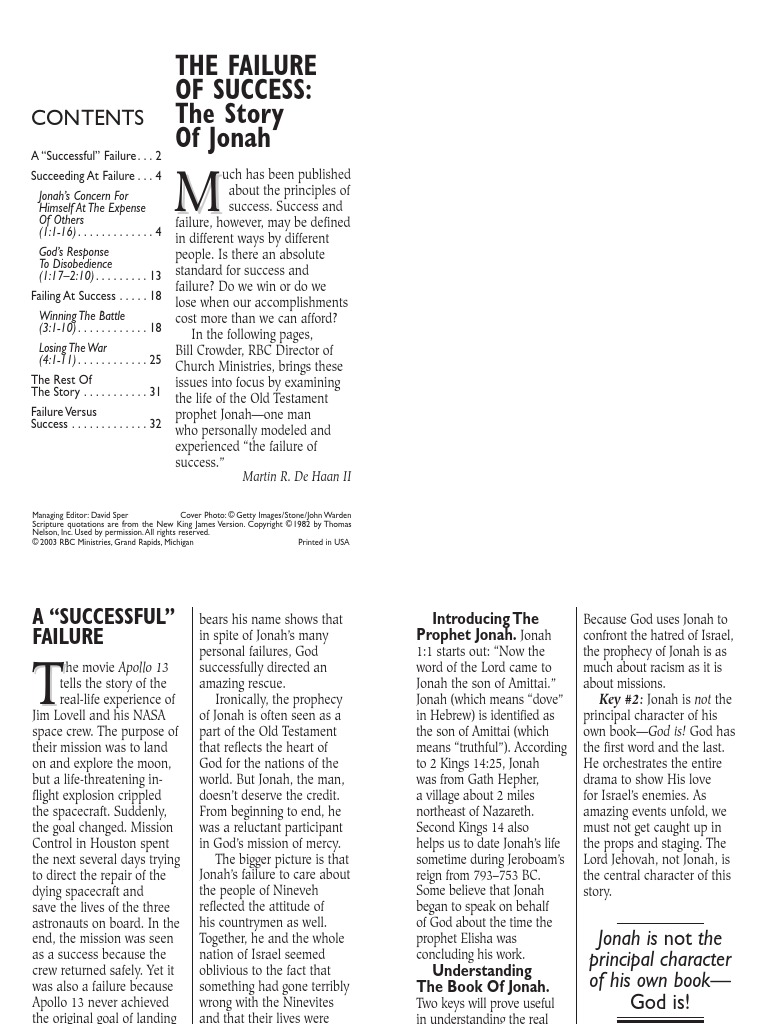 JONAS | PDF | Jonah | Prayer