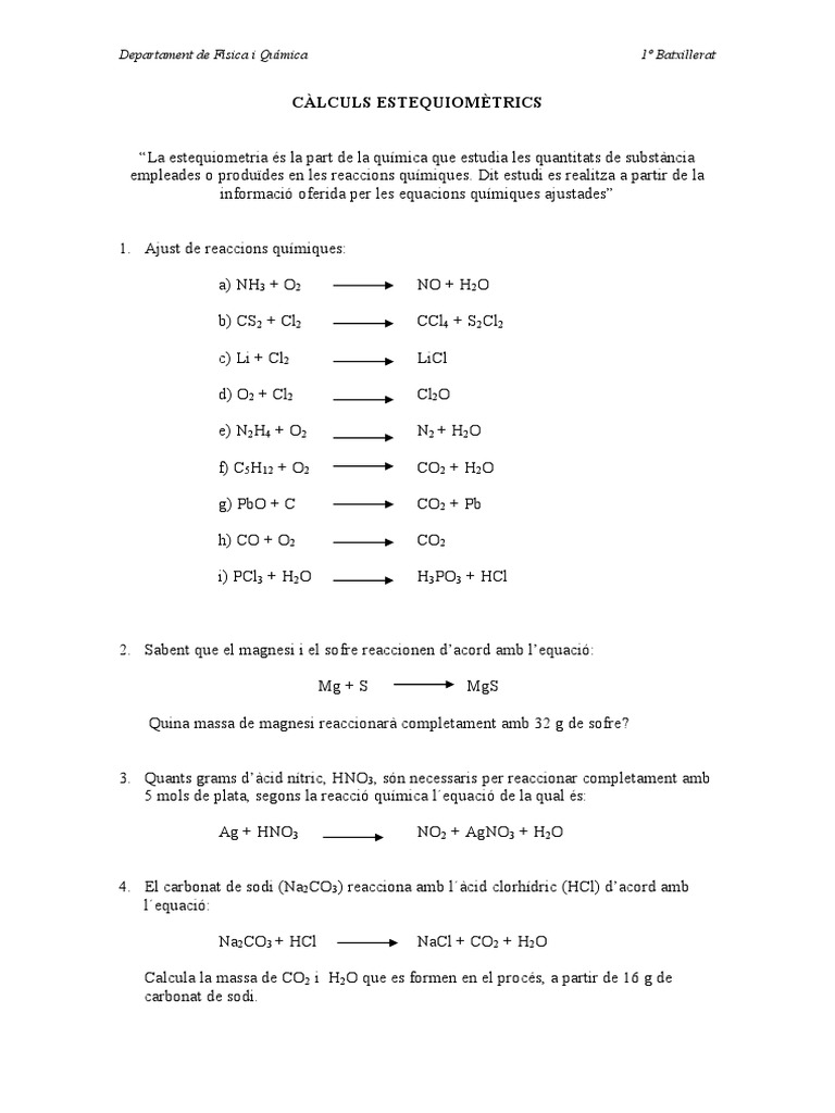 2 Estequiometria Pdf