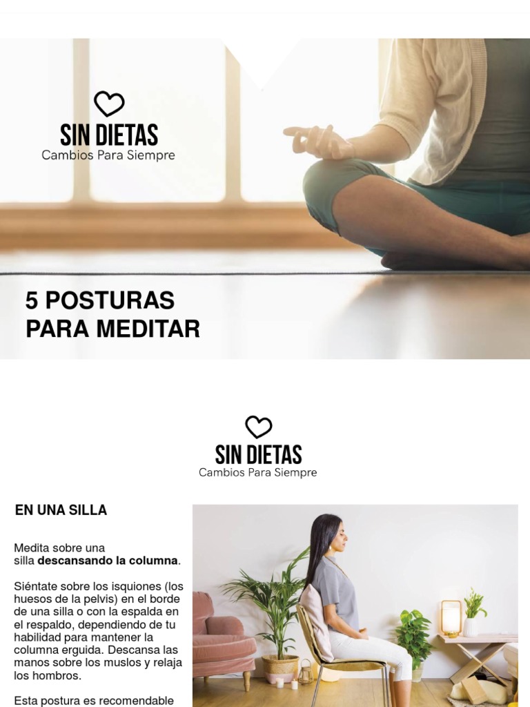 Posturas para Meditar | PDF | Meditación