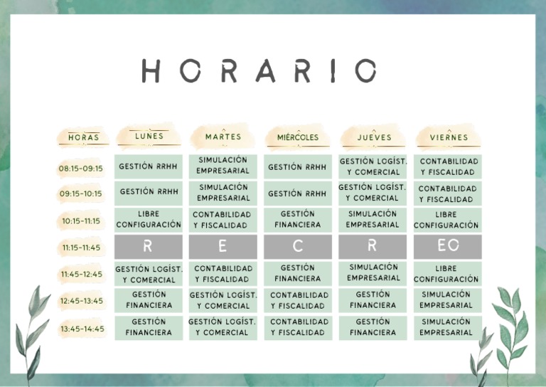 Horario 2022-2023 | PDF | Derecho
