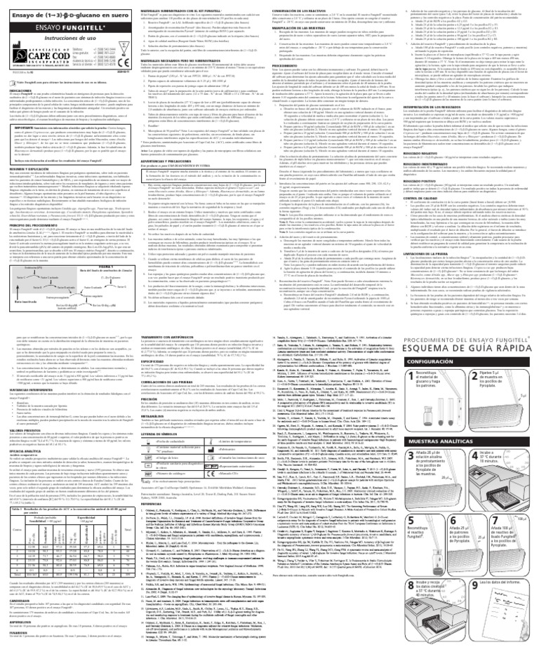 Fungitell Insert ES | PDF | Diagnostico medico | Hongo
