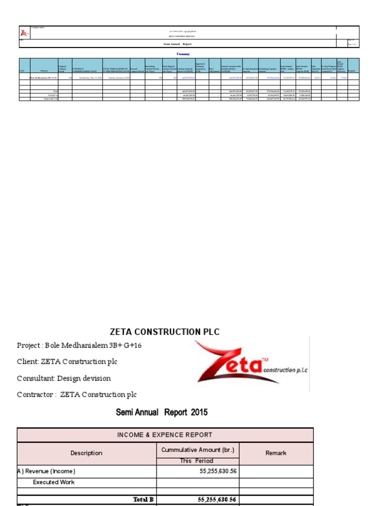 Construction Project Report | PDF | Materials | Civil Engineering