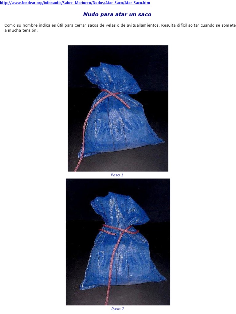 Nudos marineros para atar y unir cabos | PDF | Nudo