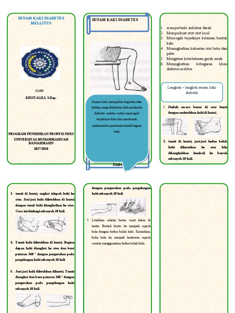 Leaflet Senam Kaki DM | PDF