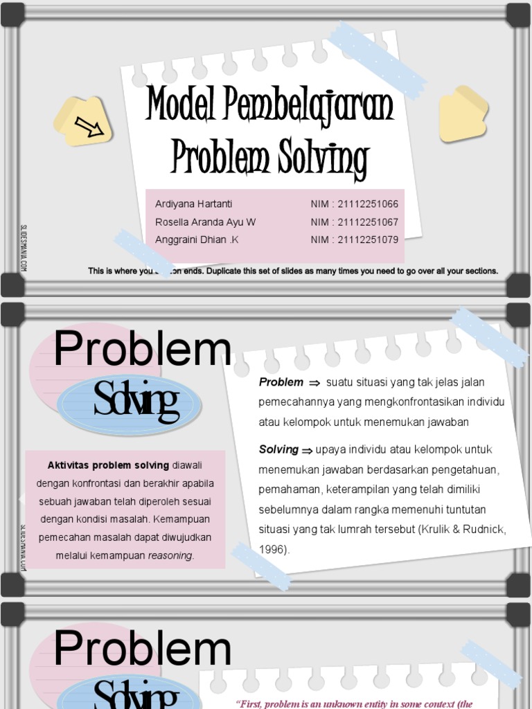 Model Problem Solving | PDF