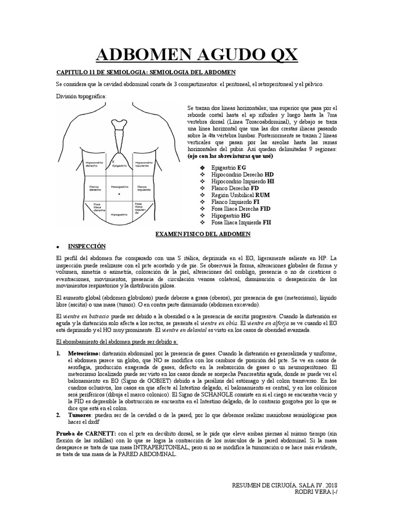 2 - Adbomen Agudo QX | PDF | Abdomen | El embarazo