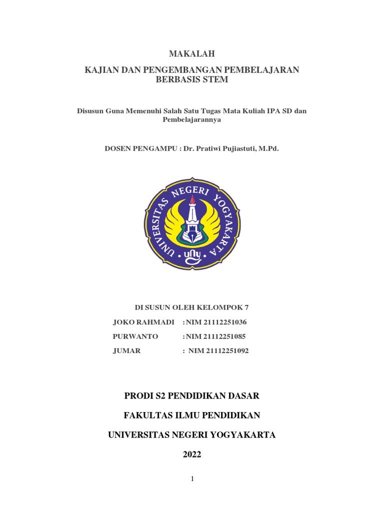 STEM - Kelompok 7 - C . | PDF