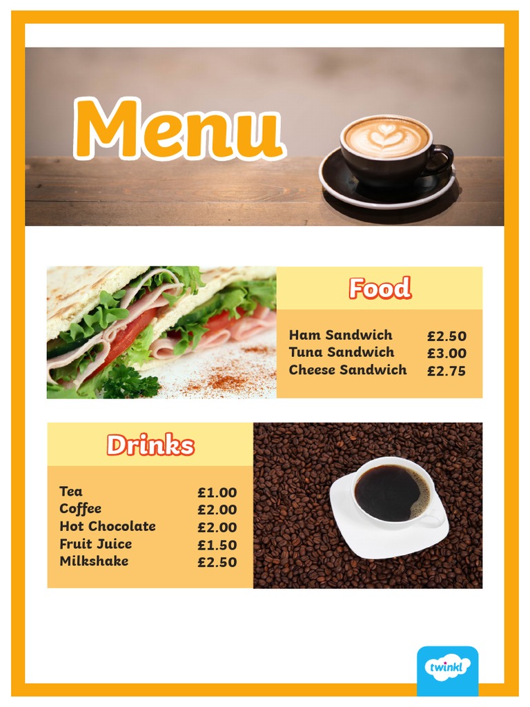 Cafe Menu | PDF