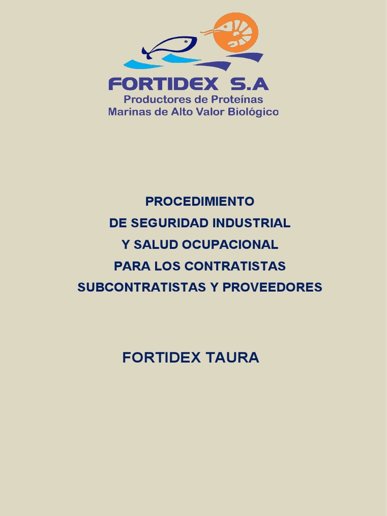 Fortidex Taura | PDF | Seguridad y salud ocupacional