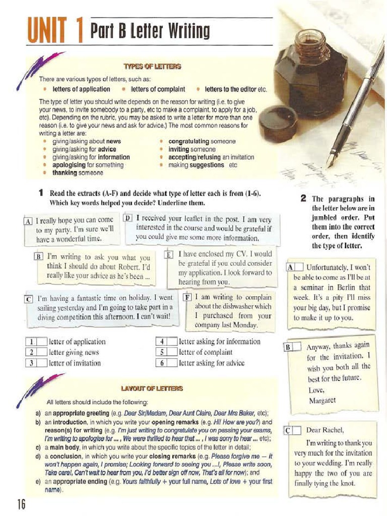 Letter Writing Skills and Examples | PDF | Madam