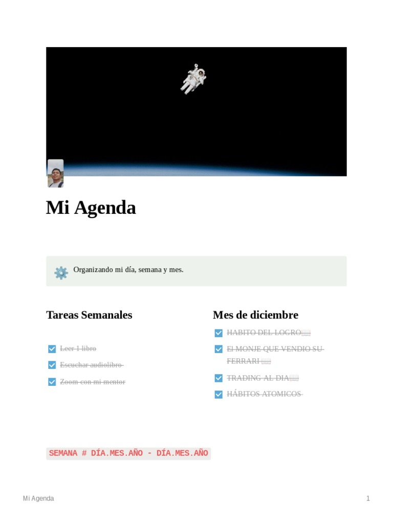 Mi Agenda | PDF