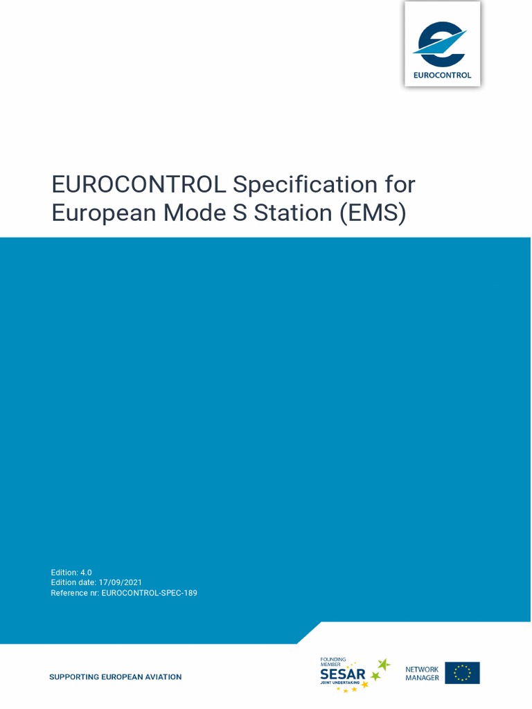 Eurocontrol Ems Spec Ed 4 0 | PDF | Information And Communications ...