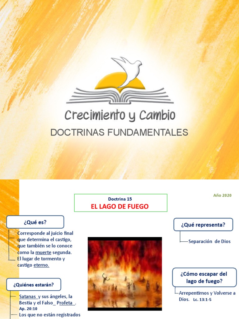 Sesión 8 - Lago de Fuego, Cielo Nuevo y Tierra Nueva, Conclusiones Doct 15 y 16 | PDF | Cielo ...
