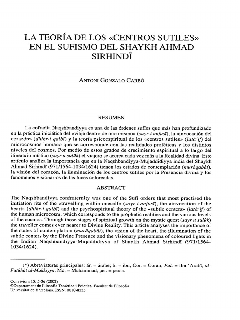 Comentario Sobre Los Centros Sutiles Del Cuerpo de Luz | PDF | El ...